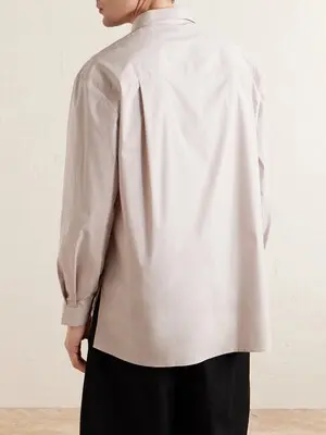 AMOMENTO Oversized Cotton Shirt