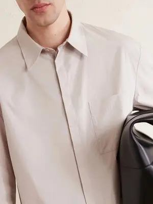 AMOMENTO Oversized Cotton Shirt