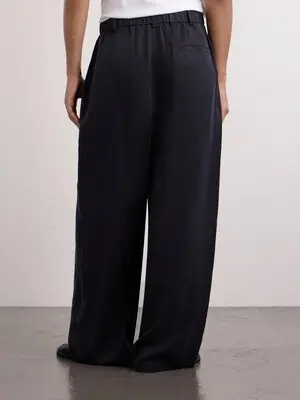 AMOMENTO Wide-leg Pleated Trousers
