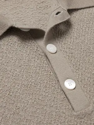 FRAME Wool Polo Sweater - Gray