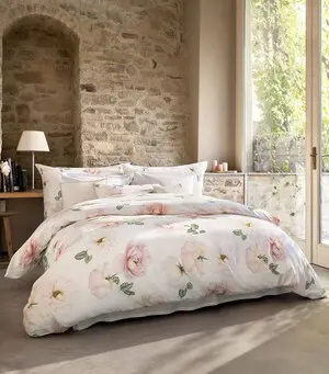 SCHLOSSBERG Cotton Rose-noblesse Super King Flat Sheet - White