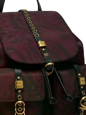 Pinko Patterned Flap Backpack