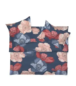 SCHLOSSBERG Cotton Mona King Duvet Cover - Blue