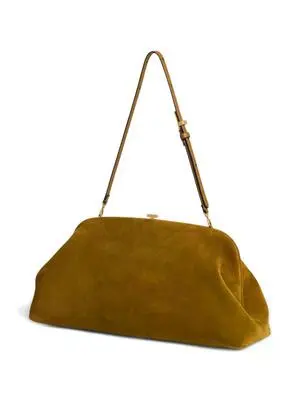 Alberta Ferretti Suede Clutch With Detachable Strap