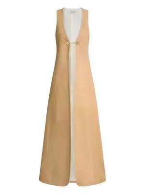 Alberta Ferretti Front Clasp-fastening Coat
