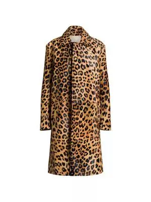 Alberta Ferretti Leopard Print Coat