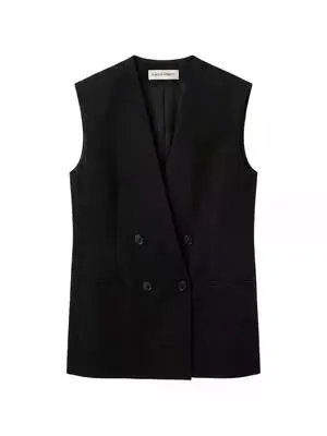 Alberta Ferretti V-neck Double-breasted Jacket - Black