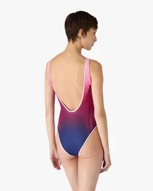 Casablanca Aubergine Gradient Swimsuit - Pink