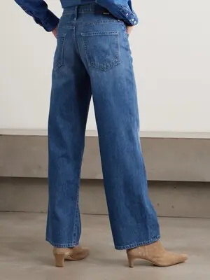 MOTHER The Maven Skimp Mid-rise Straight-leg Jeans - Blue