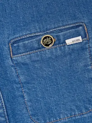MOTHER The Stashed Picky Denim Jacket - Blue