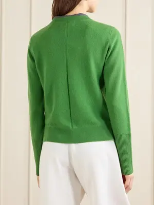 LA LIGNE Solid Lean Lines Cashmere Sweater