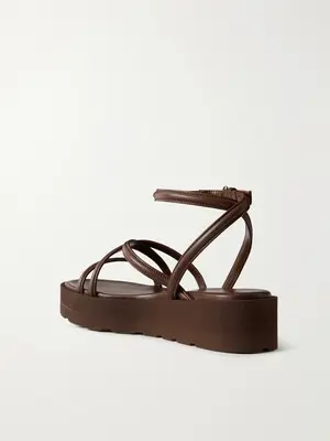 GIANVITO ROSSI Leather Platform Sandals