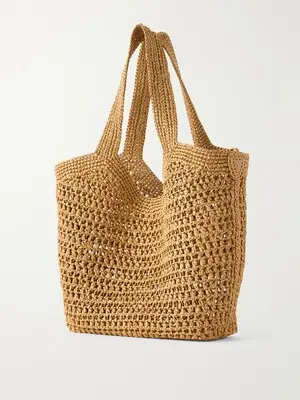 TOD'S Woven Raffia Tote Bag