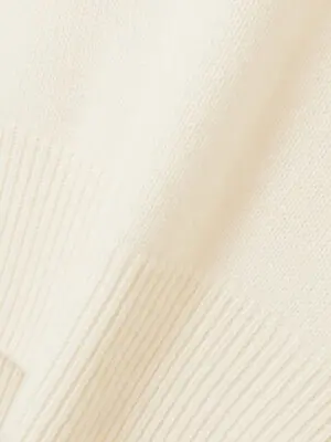 THE FRANKIE SHOP Rafaela Cropped Merino Wool And Cashmere-blend Sweater - Neutrals