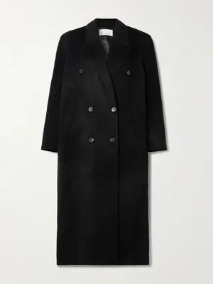 THE FRANKIE SHOP Gaia Oversized Wool-blend Coat - Black