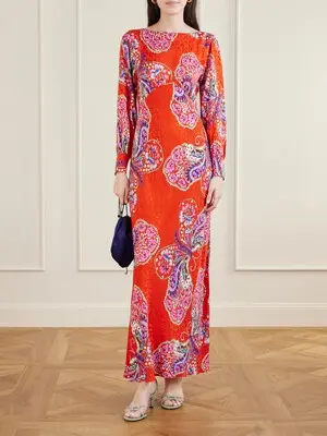 Rixo Marni Maxi Dress - Red
