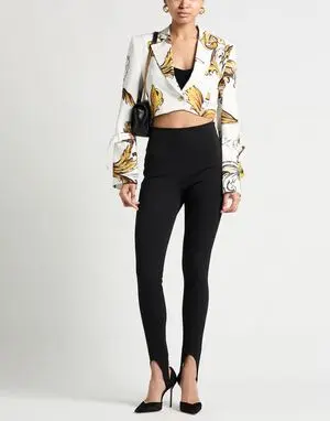 Versace Single-breasted Printed Cropped Blazer
