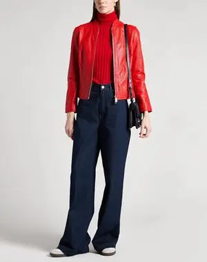 Peuterey Leather Biker Jacket