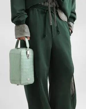 Dolce & Gabbana Lock Polished Alligator Handbag - Multicolor