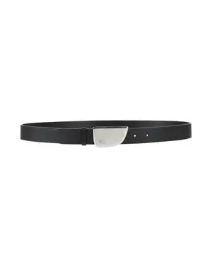 Burberry Pebbled Leather Belt - Black