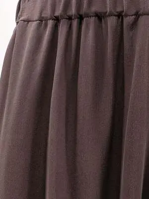 ALYSI Balloon Silk Pants - Brown