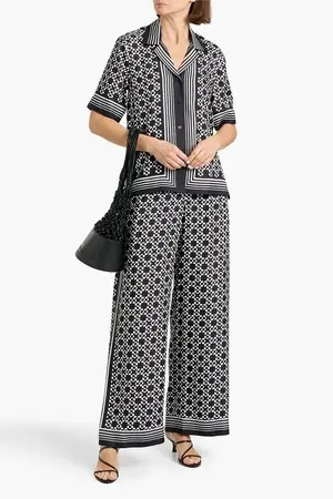 Simkhai Zuna Printed Wide-leg Pants