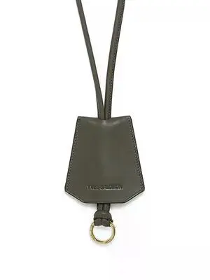 YVES SALOMON Leather Keyring - Grey