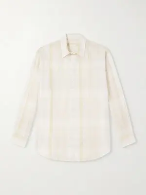 KAPTAIN SUNSHINE Checked Cotton-flannel Shirt