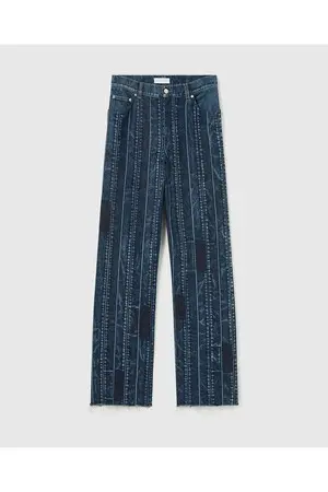Stella McCartney Waistband Panelled Straight Jeans
