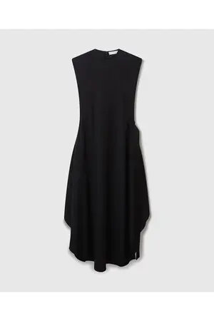 Stella McCartney Envers Satin Long Shift Dress