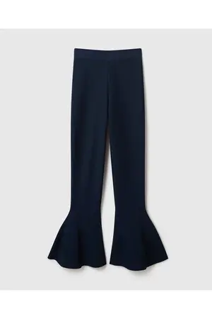 Stella McCartney Compact Knit Peplum Trousers - Black