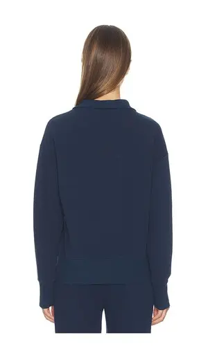 NEGATIVE UNDERWEAR Waffle Knit Pullover - Navy