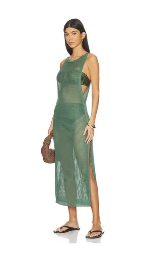 VIX PAULA HERMANNY Hanna Long Cover Up Dress - Green