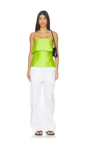 ALIGNE Felix Satin Strapless Top