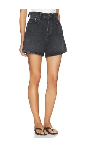 AGOLDE Lyonne Cinched Waist Shorts - Arcane