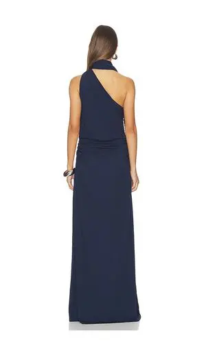 Simkhai Moira Draped Jersey Gown - Midnight