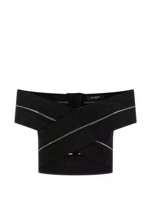 Balmain Off-the-shoulder Top - Black