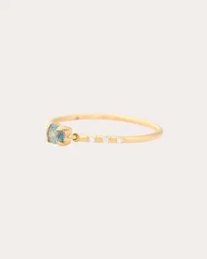 YI COLLECTION Alexandrite & Diamond Petite Circle Ring
