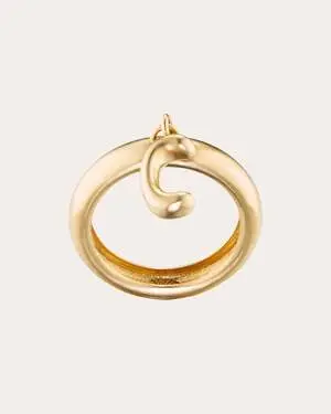 ELIZABETH MOORE 14k Puffy Initial Ring