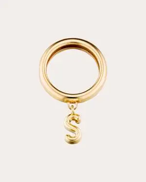 ELIZABETH MOORE 14k Puffy Initial Ring