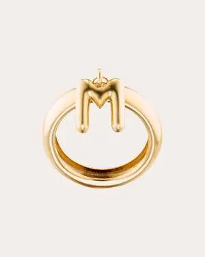 ELIZABETH MOORE 14k Puffy Initial Ring