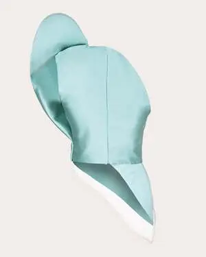BYVARGA Gigi Satin Asymmetric Twist Top