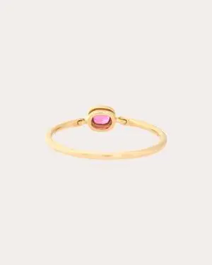 YI COLLECTION Jedi Spinel & Diamond Petite Circle Ring