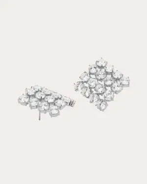 Completedworks Cubic Zirconia Juggernaut Stud Earrings - Silver