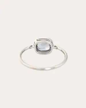 YI COLLECTION Spinel & Black Diamond Petite Circle Ring