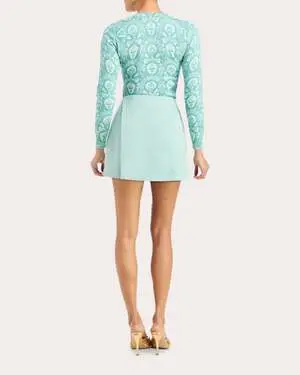 Mestiza New York Arden Crepe Hardware Wrap Mini Skort