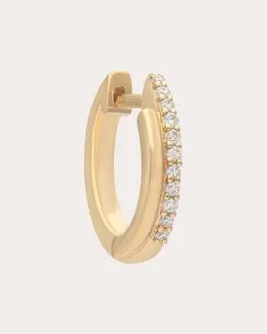 PREETI SANDHU Diamond And 14k Aliya Huggie Earrings - Gold