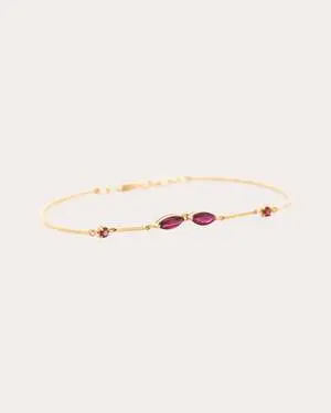 YI COLLECTION Ruby And 18k Gold Duo Bracelet - Red
