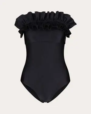 GIRLSMUSTHAVE Angela Ruffle Bustier One-piece Swimsuit