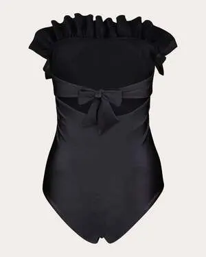 GIRLSMUSTHAVE Angela Ruffle Bustier One-piece Swimsuit